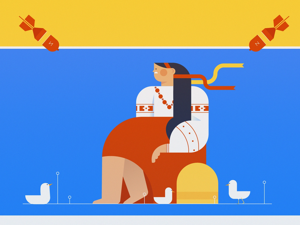 🇺🇦 50 найкращих ілюстрацій на українську тематику c Dribbble