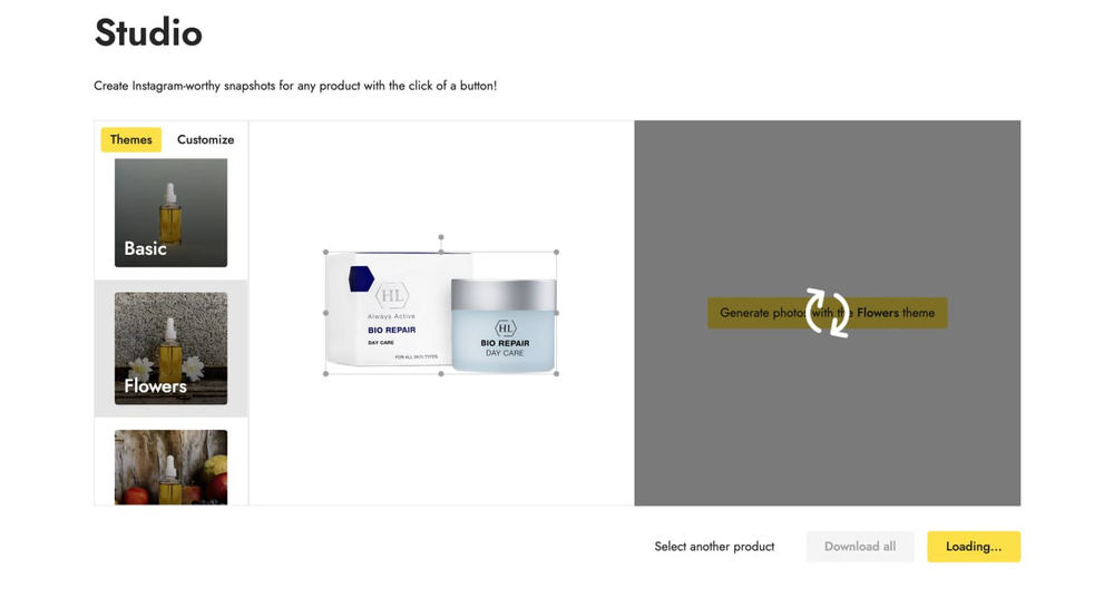 Pebblely — AI веб-сайт для створення професійних фотографій продуктів