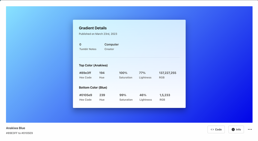 Gradienty — бібліотека з 1000+ безкоштовних CSS-градієнтів