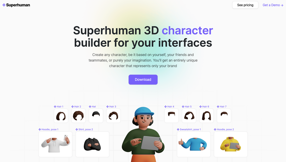Superhuman — конструктор 3D персонажів
