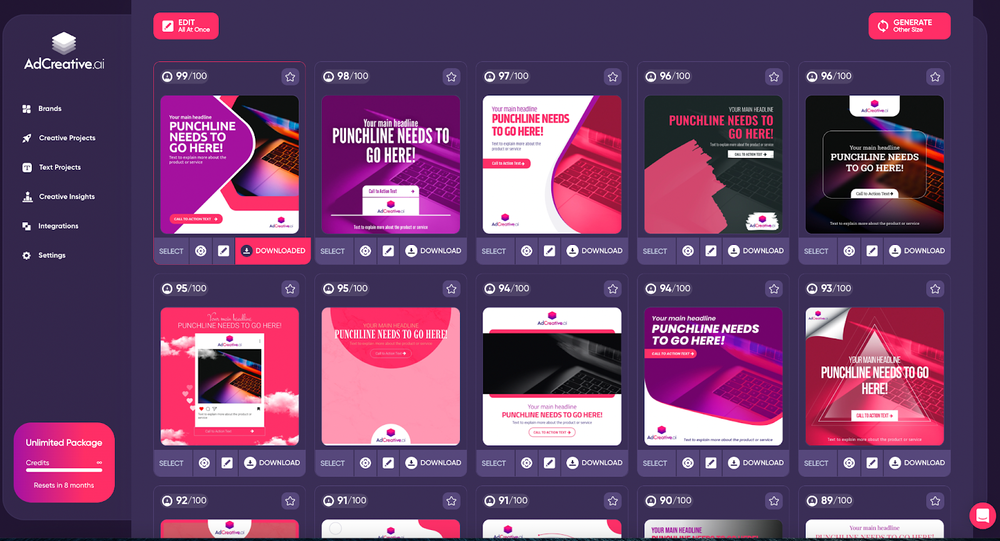 AdCreative — інструмент для створення AI рекламних та соціальних креативів