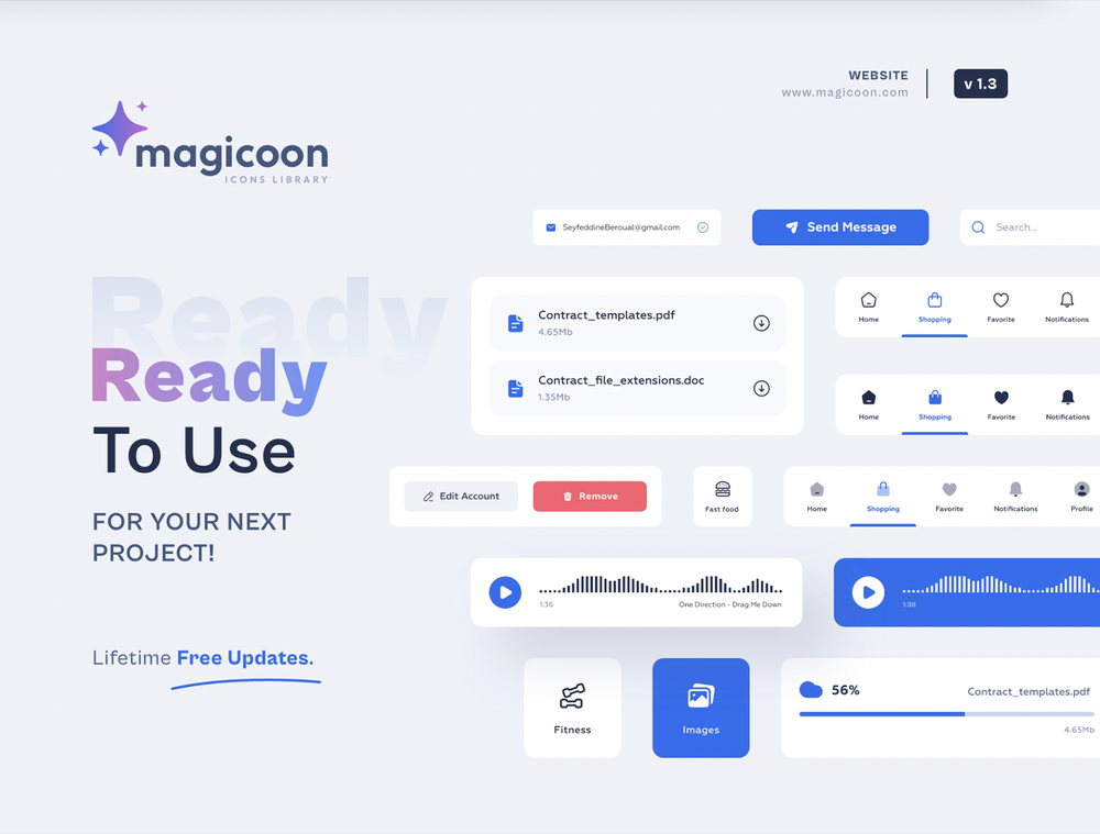 Magicoon — бібліотека з 5400+ високоякісних векторних іконок за категоріями
