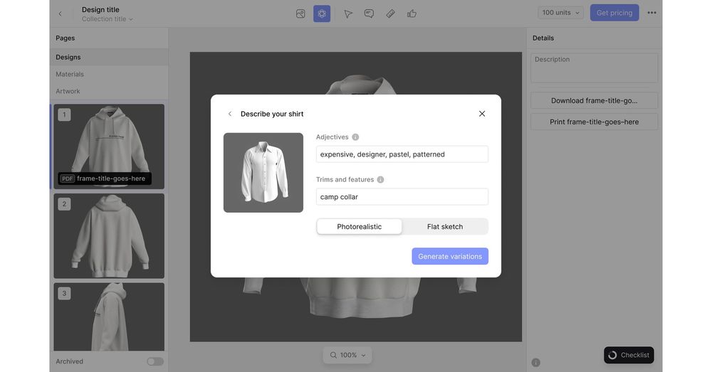 Cala — AI платформа для створення дизайну одягу