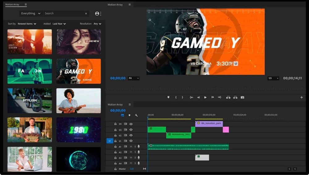 Motion Array — пресети, плагіни та шаблони для Adobe After Effects та ...