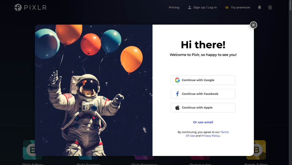Pixlr — фоторедактор з AI функціями