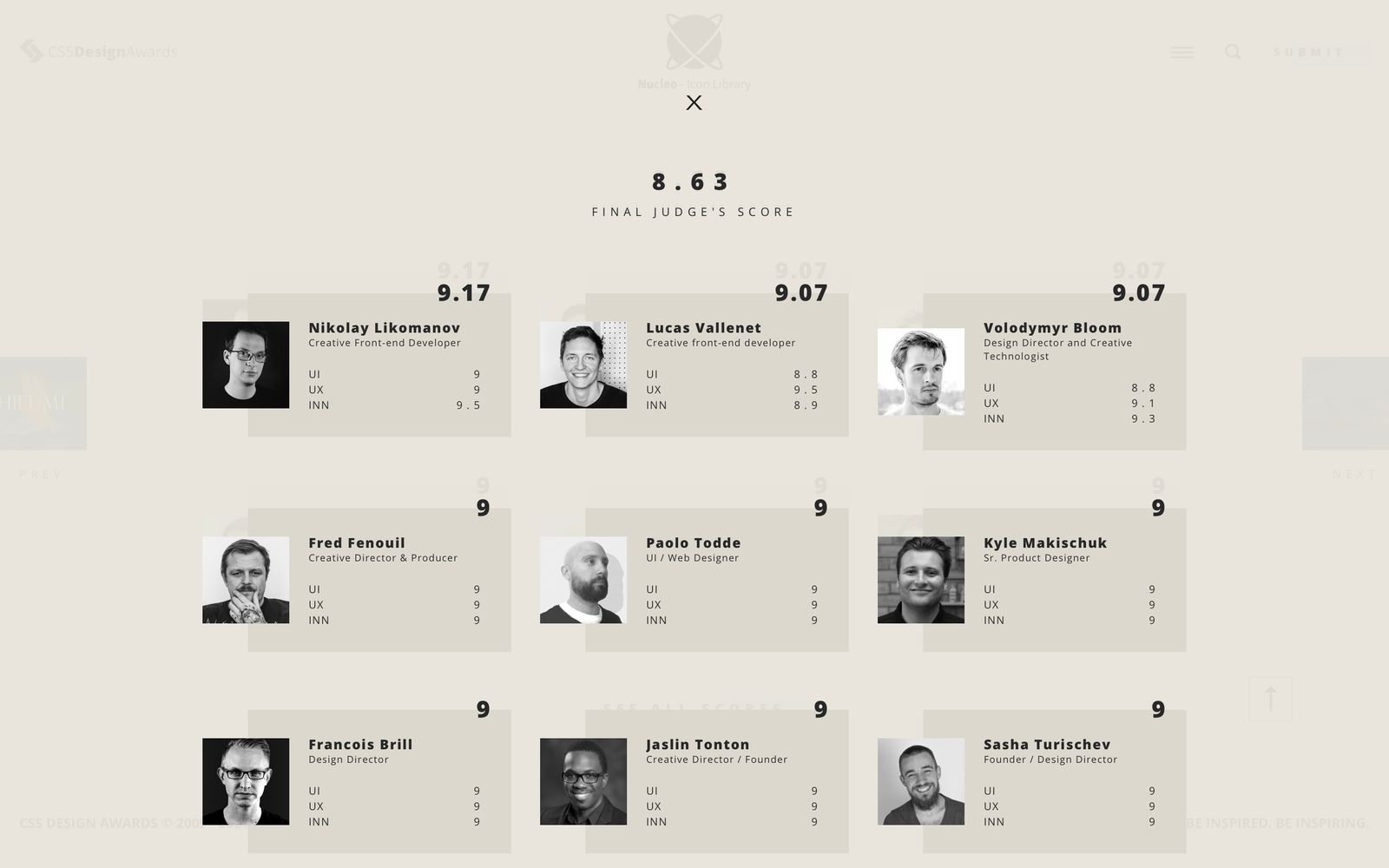 CSS Design Awards - награды за лучшие веб-сайты