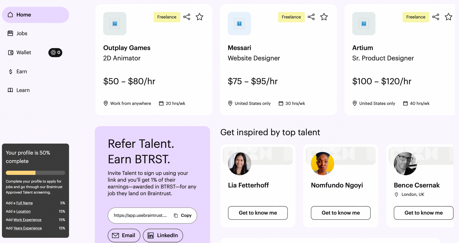 Braintrust — WEB 3.0 платформа для пошуку роботи.