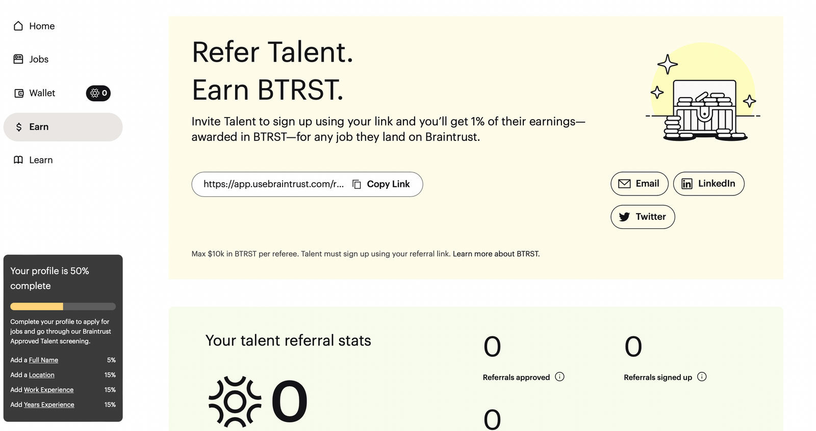 Braintrust — WEB 3.0 платформа для пошуку роботи.