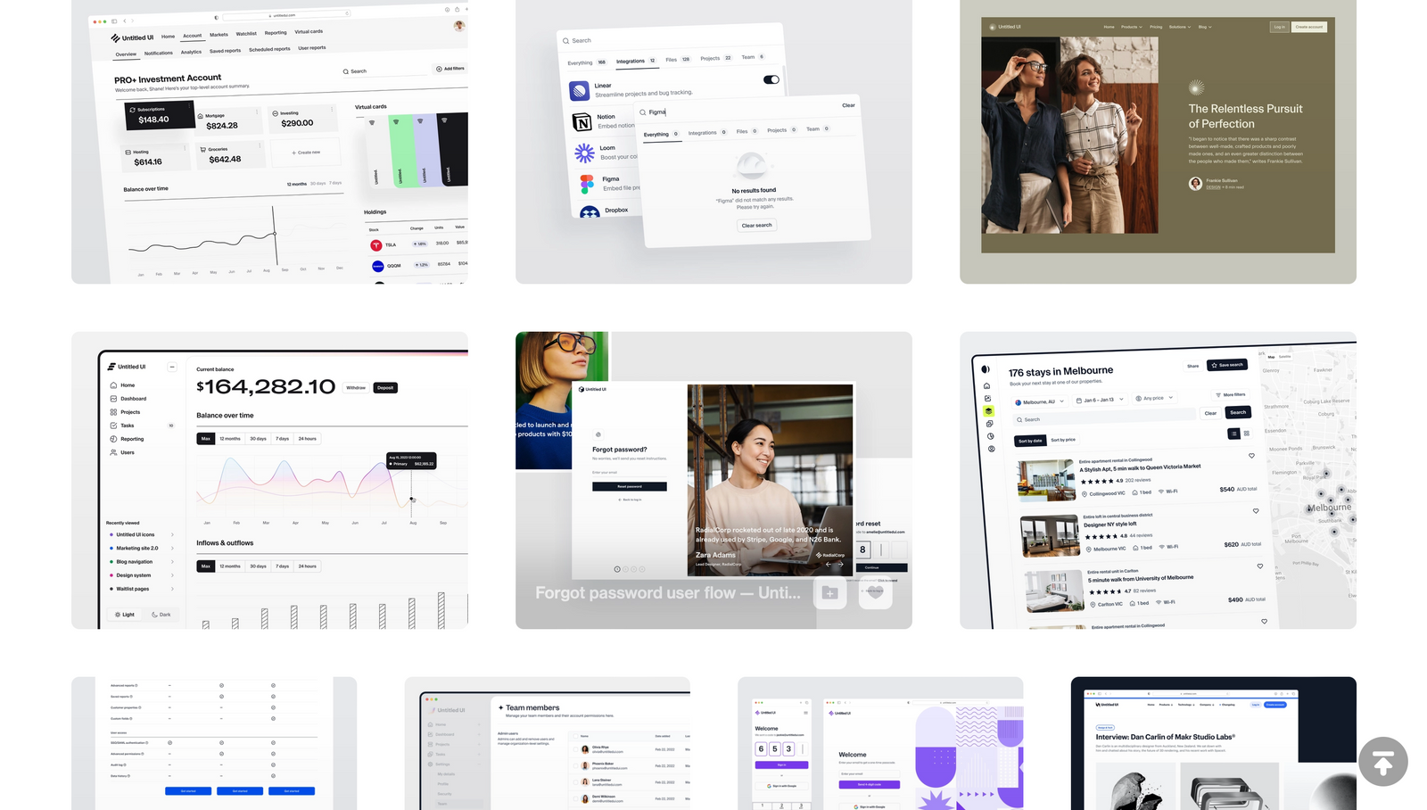 Untitled UI – колекція користувацьких інтерфейсів, іконок, PSD-файлів ...