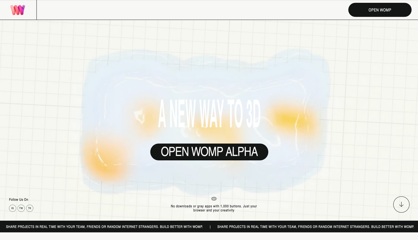 Womp — інтерактивна платформа для створення 3D-моделей та анімацій