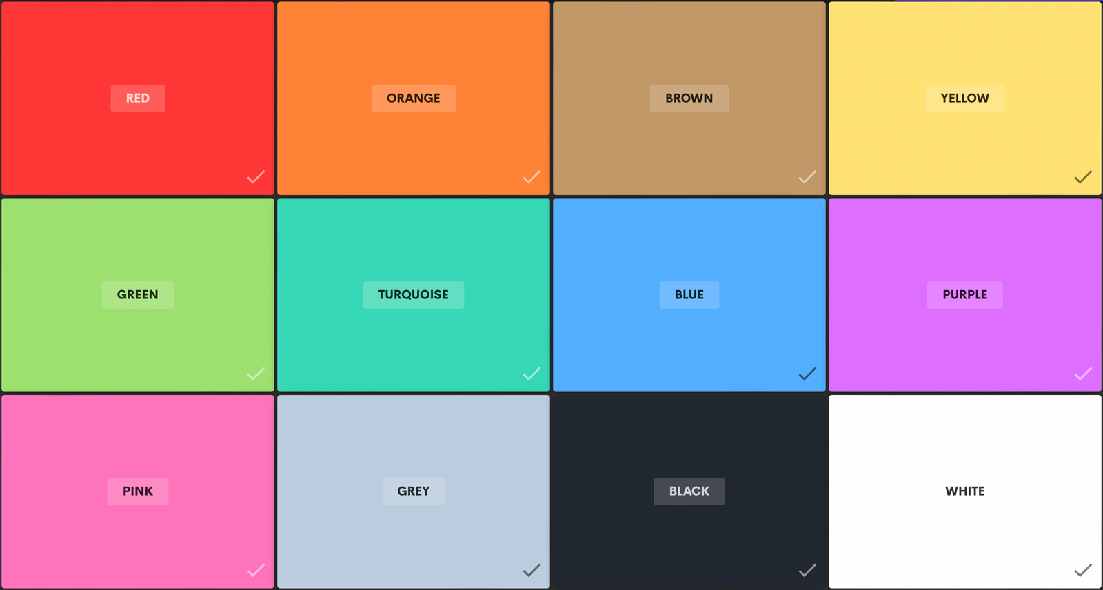 Palette List — безкоштовний генератор палітр на основі двох кольорів