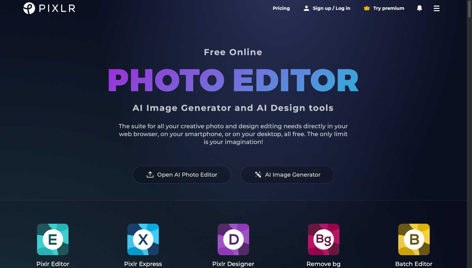 Pixlr — фоторедактор з AI функціями