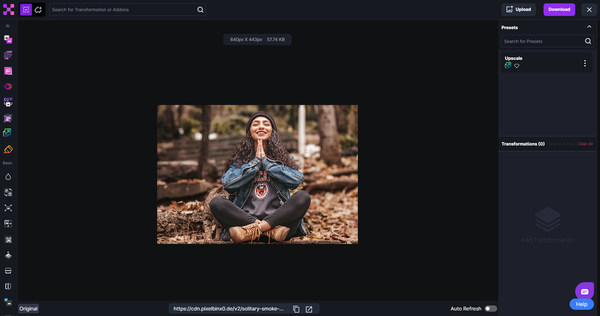 PixelBin - розумний редактор зображень