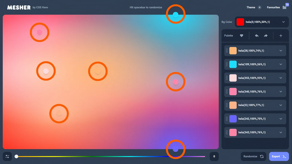 Mesher — CSS генератор градієнтів