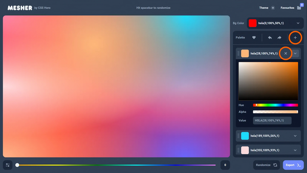 Mesher — CSS генератор градієнтів