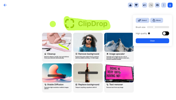 ClipDrop — AI інструмент для редагування зображень