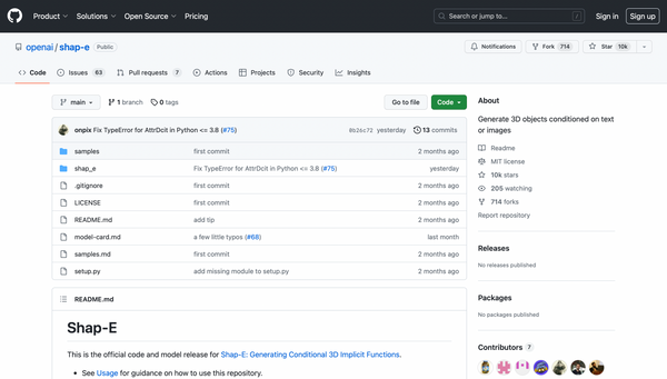 Shap-E — генерація 3D об’єктів за текстовим запитом