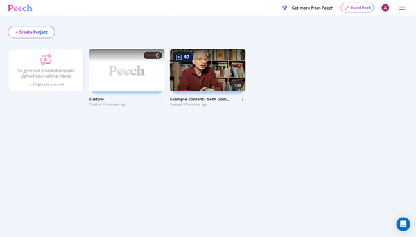 Peech — AI платформа для обробки та стилізації відео