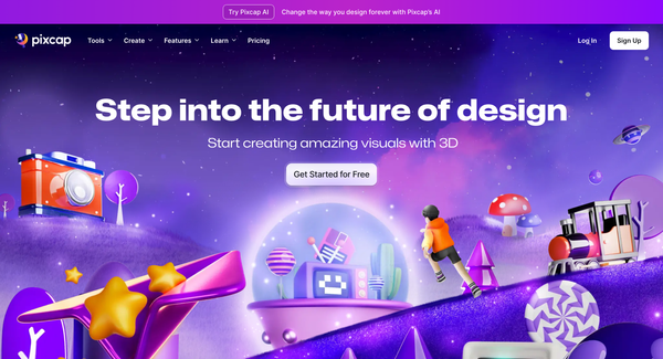 PixCap — графічний редактор на основі 3D-елементів і AI